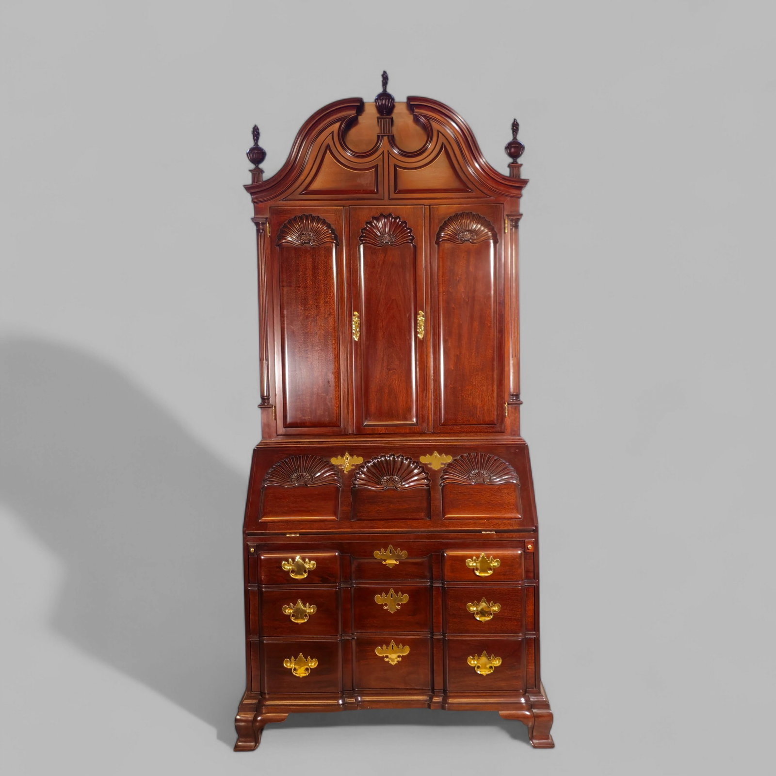 Kindel "winterthur Collection" Updyke Chippendale Secretary Desk Auction