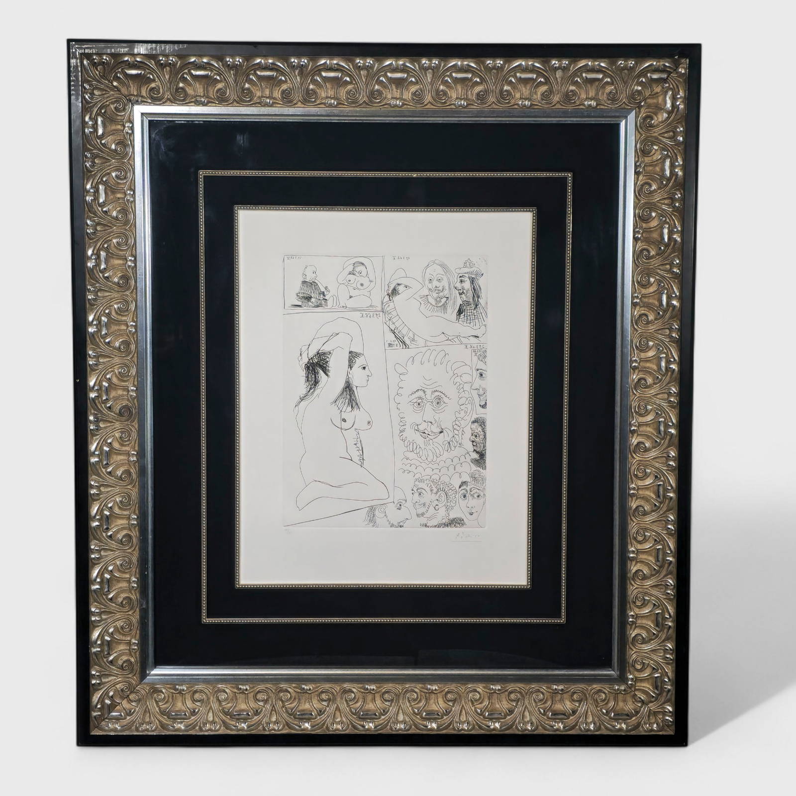Pablo Picasso ""bande Dessinee" Etching 347 Series Auction
