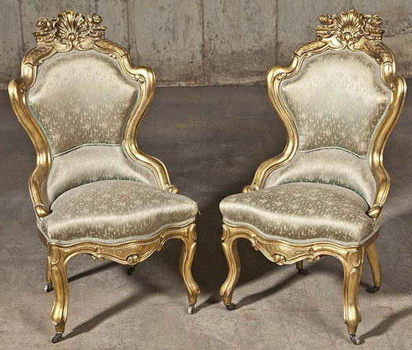 Gilded French Parlor Chairs - Dec 06, 2015 | Main Auction Galleries in OH