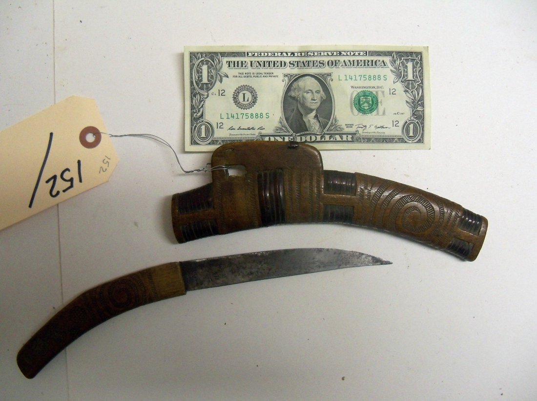 Rare 19th Century Japanese Aborigine or Ainu Knife.