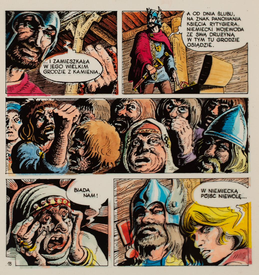 Andrzej Olaf Nowakowski (b. 1946) Doman, comic splash