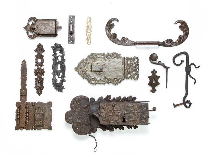 The Collection Of Lock, 17th/18th Century, Sheet Steel,