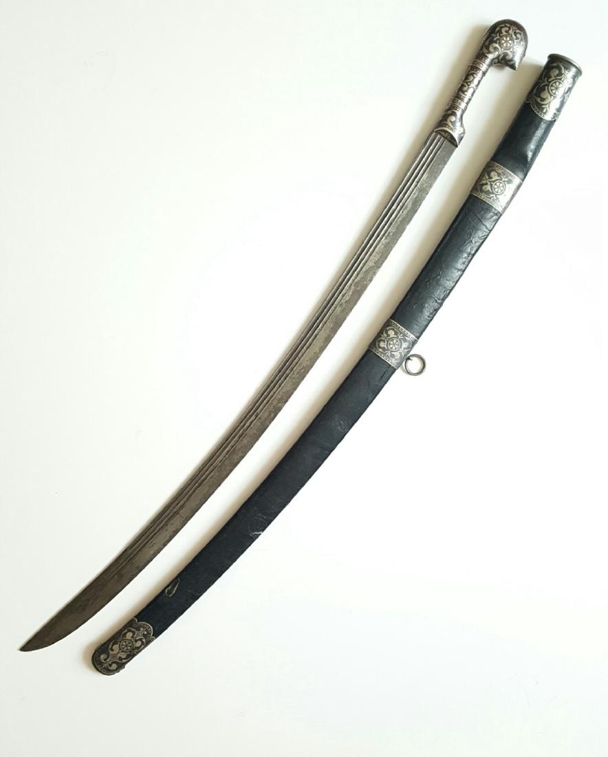 Imperial Russian Caucasian Shashka Sword Silver Ni
