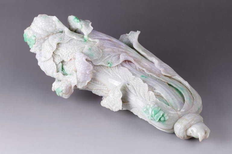 Chinese Jadeite Carved Cabbage