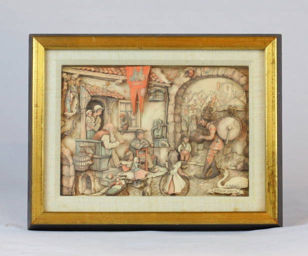 A. Demarco,anton Pieck 3d Shadow Box Paper Cutting