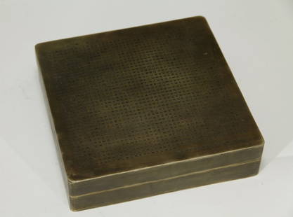 Antique Chinese Bronze Ink Box