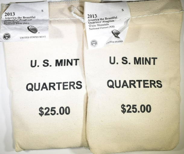2 $25 Coin Us Mint Bags America The Beautiful