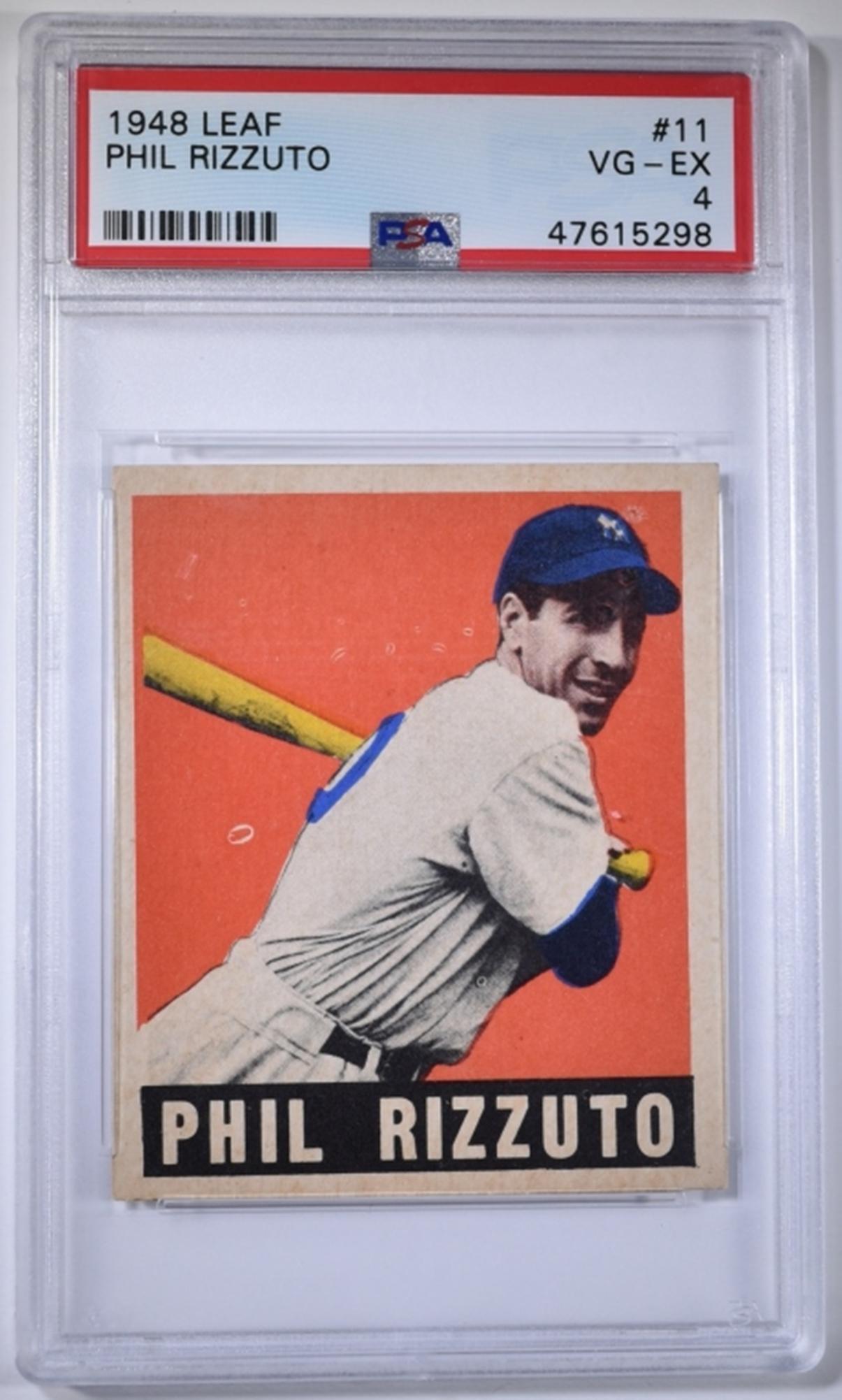 1948 Leaf Phil Rizzuto #11 Baseball Card
