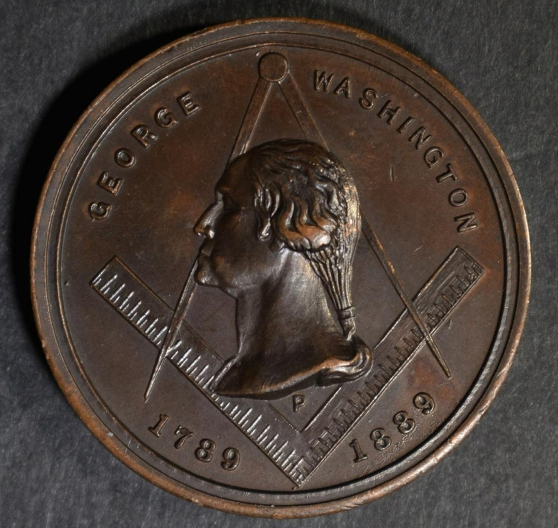 1889 GEORGE WASHINGTON MASON MEDAL - Jul 27, 2021 | Silver City ...