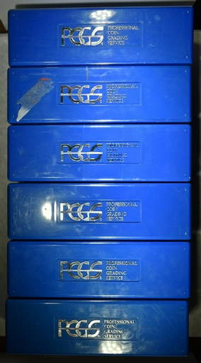 6 Used Pcgs Storage Boxes