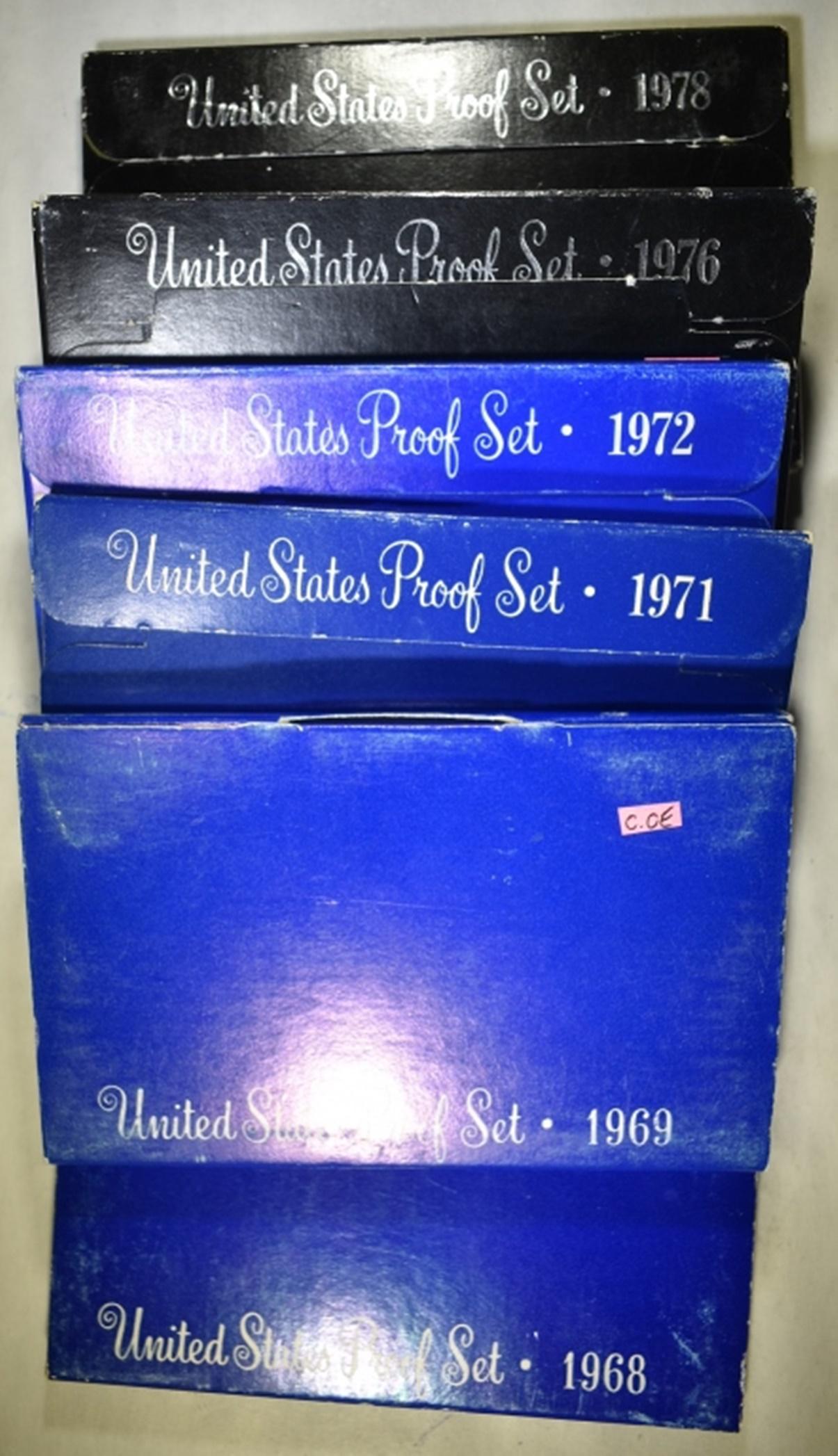 1960's & 70's U.s. Proof Sets: