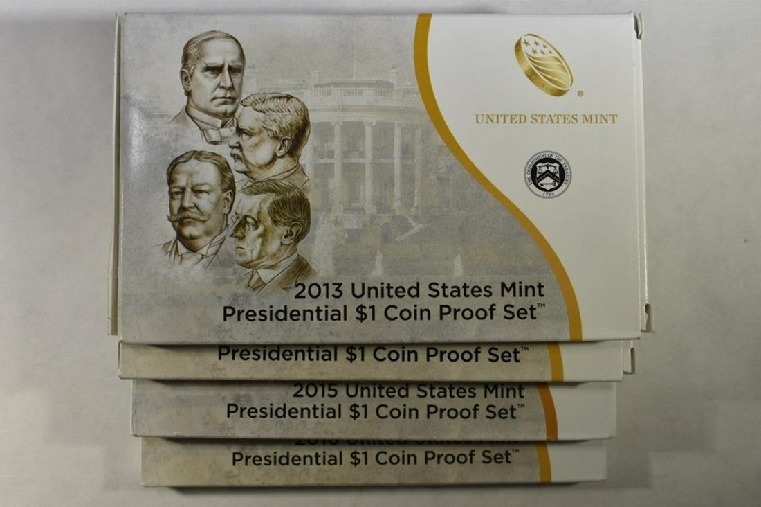 2013 16 Us Presidential $1 Coin Proof Sets