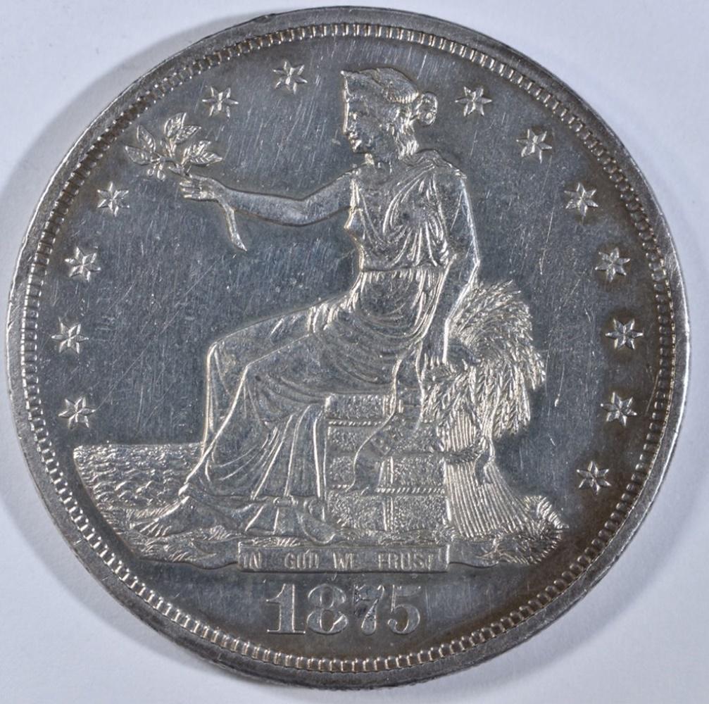 1875 Trade Dollar Bu