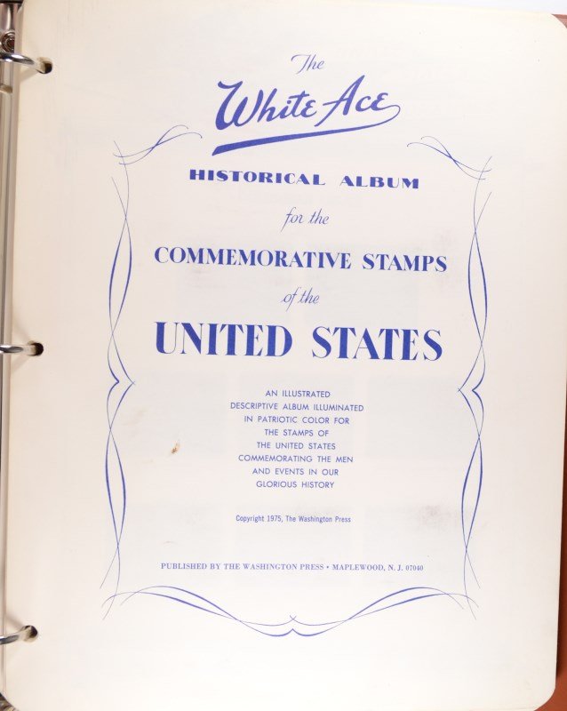 Stamp Collection The White Ace Historical Album For