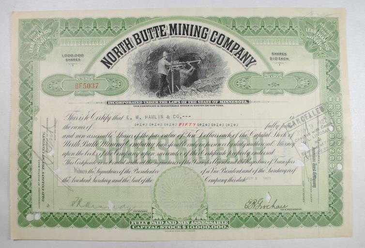 (5) Misc Stock Certificates