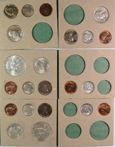 1955 U.s. Mint Double Mint Set, 2 Of Every Coin Minted,