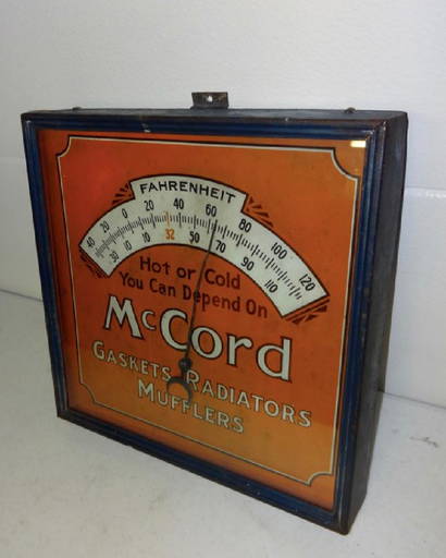 Early Mccord Gaskets, Radiators & Mufflers Thermometer