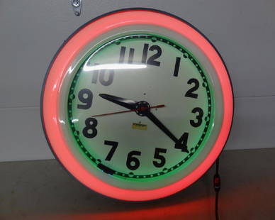 Electric Neon Clock