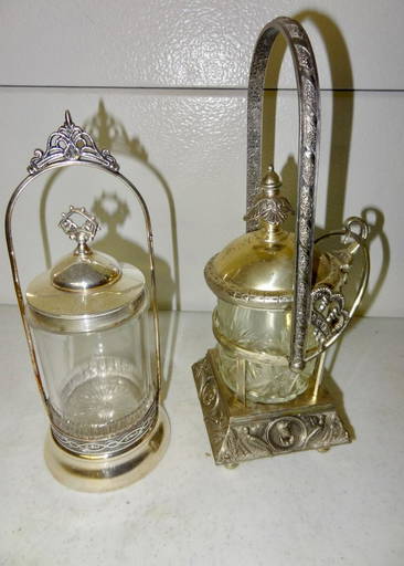 2 Victorian Pickle Casters in Frames - Jul 26, 2020 | Danny's Auction in MN