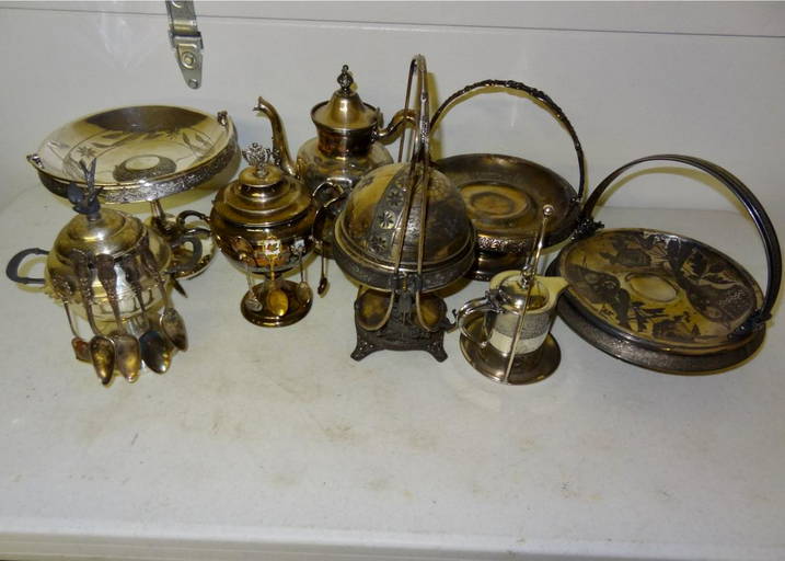 8 Pieces Of Victorian Silverplate