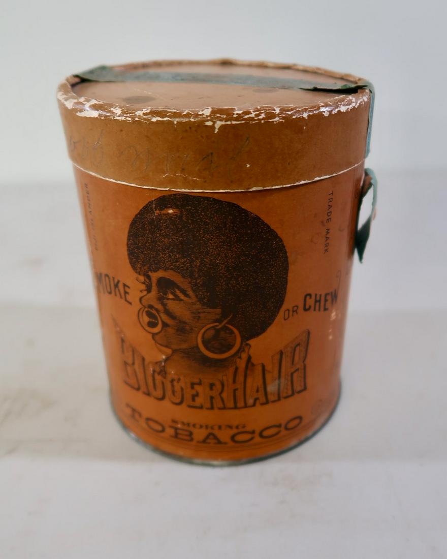 Black Americana Tobacco Jar