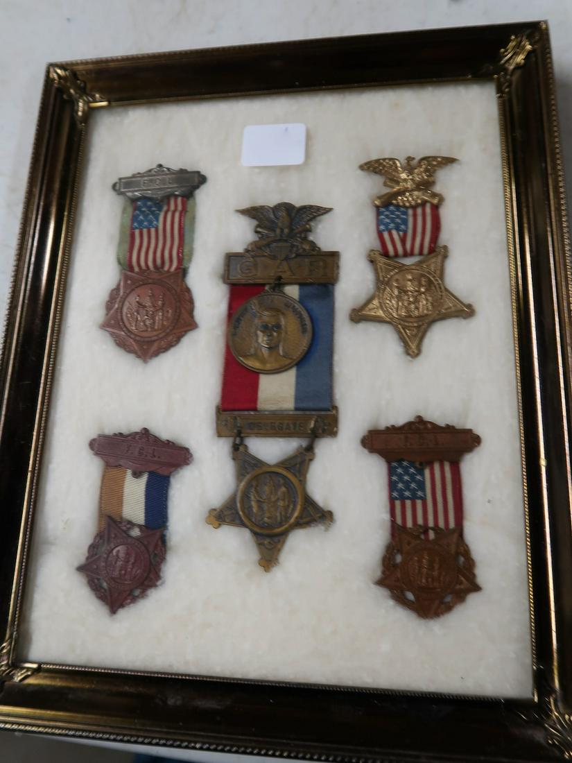 Framed G.a.r Delegate Badges