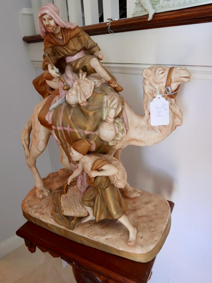 Large Porcelain Arabian Statue Auction