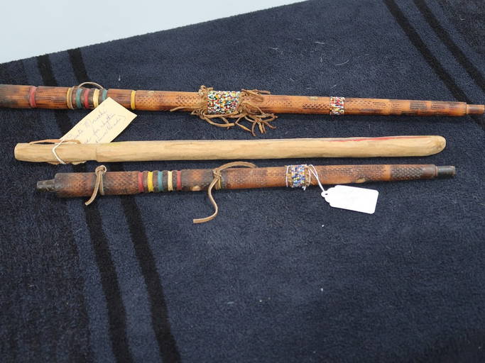 3 Vintage Native American Musical Instruments