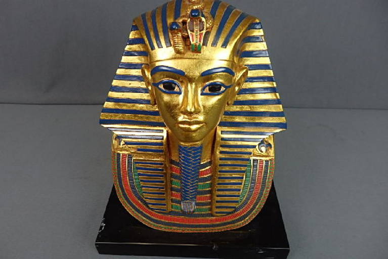 King Tut Statue Black Marble Base