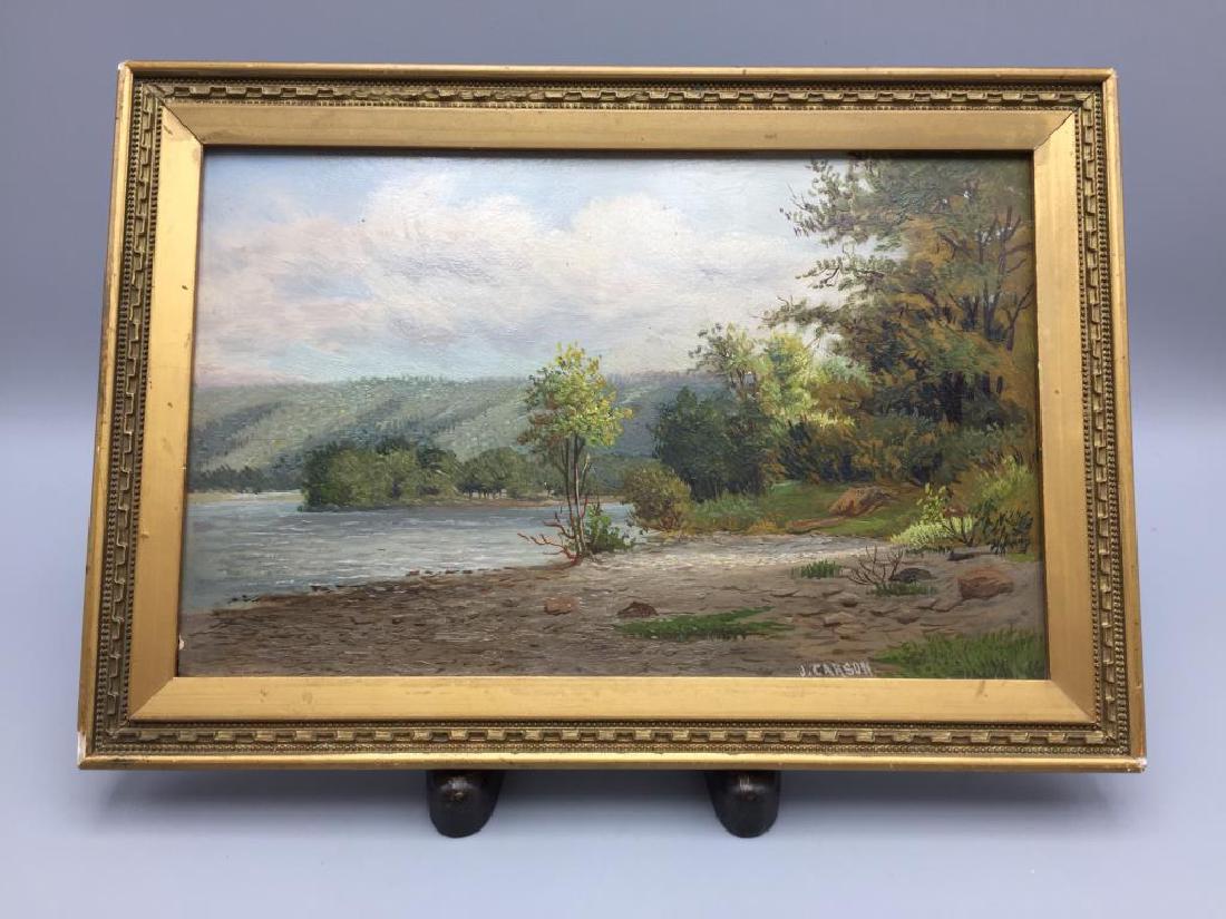 J Carson river scene oil on board painting - Feb 13, 2018 | Tom Hall ...