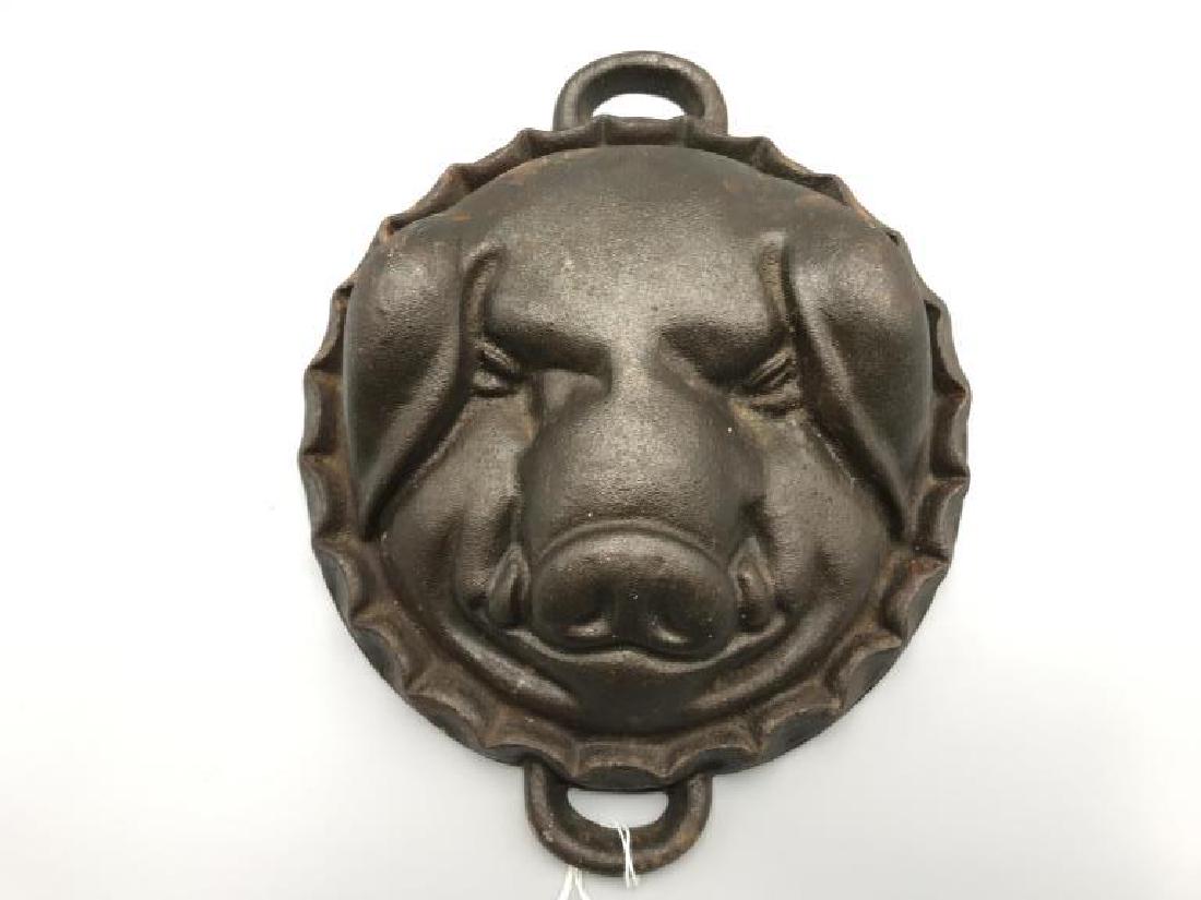 Cast Iron Pig Face Food Mold