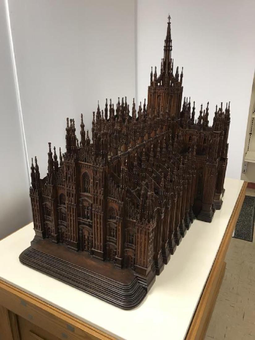 Monumental wood model of the Milan Cathedral
