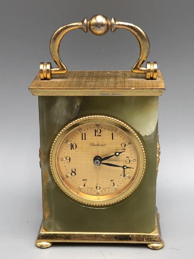 Bucherer Imof Onyx Carriage Clock