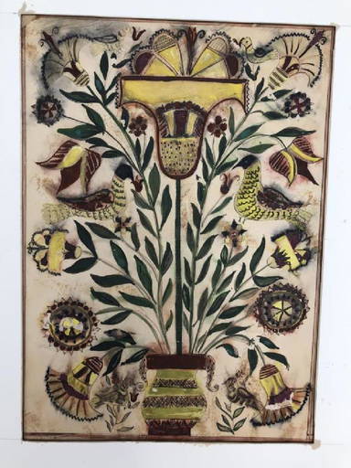 Pa Dutch Folk Art Painting