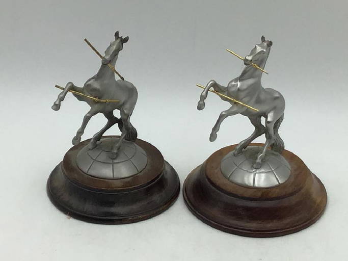 Colt Firearms Pewter Statues Rampant Colt