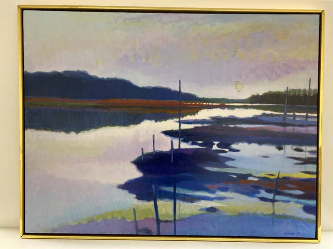 Tadashi Asoma il on canvas , The Evening Calm - Dec 08, 2020 | Tom Hall ...