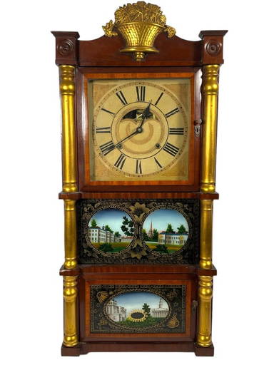 Extraordinary Antique Birge Mallory & Co Clock