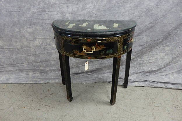 Asian Half Round Wall Table