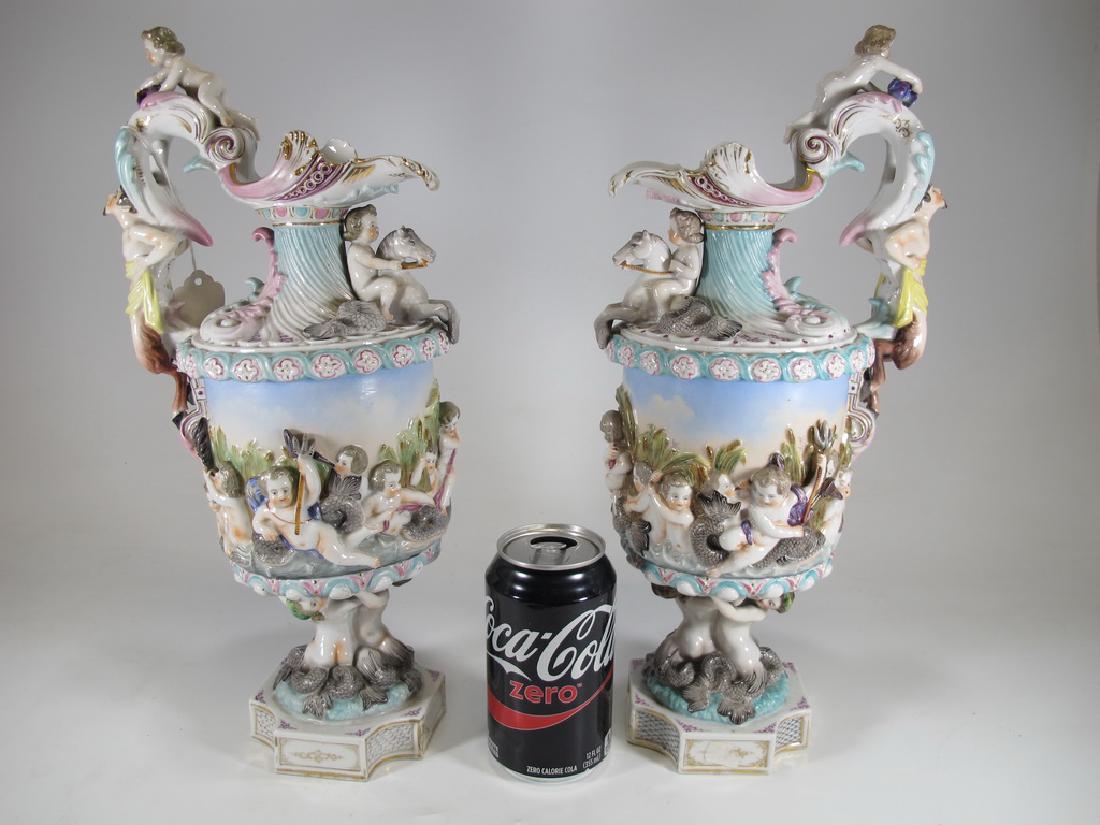 Antique Meissen Johanson Roth pair of porcelain