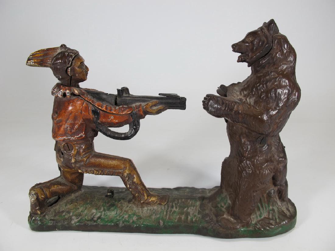 Antique Cast Iron Mechanical Bank Moneybox