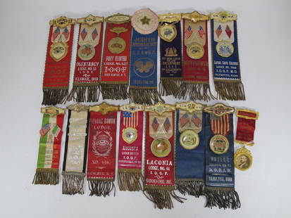 15 Assorted Antique Medals And Coins