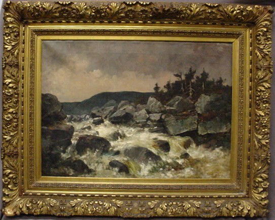 405: Max Weyl (1837- 1914) landscape painting