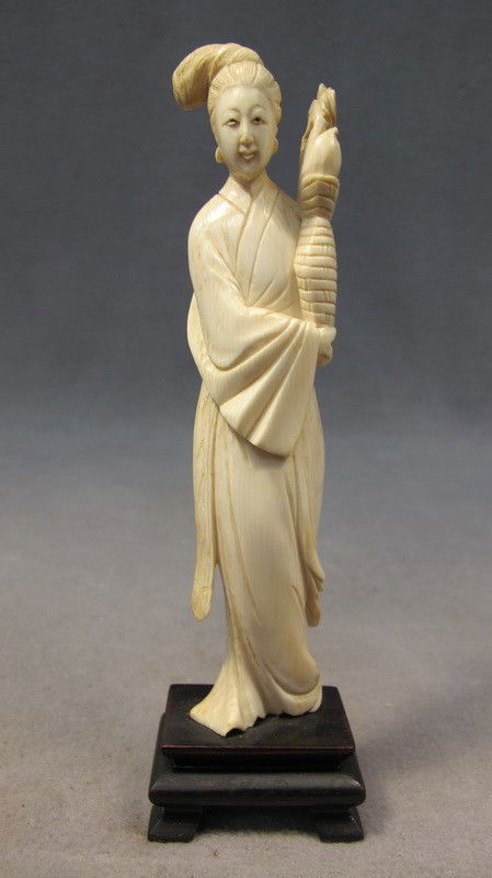 Chinese carved ivory statue - Mar 05, 2013 | Antiques Show in FL