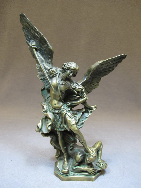 82: European Archangel Gabriel bronze statue - Sep 25, 2012 | Antiques ...