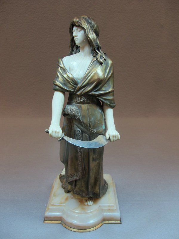 Dominique ALONZO (XIX-XX) bronze & ivory sculpture - Jun 04, 2013 ...
