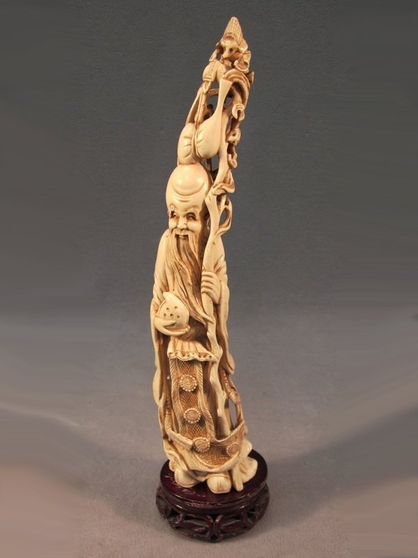 Chinese carved ivory statue - Mar 05, 2013 | Antiques Show in FL