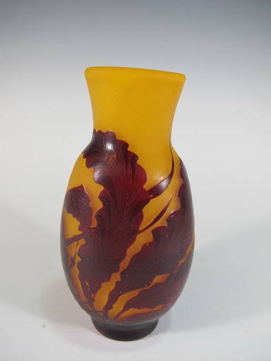 Old Galle Reproduction Glass Vase