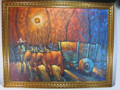 Jose Espinal, Dominican Artist Painting