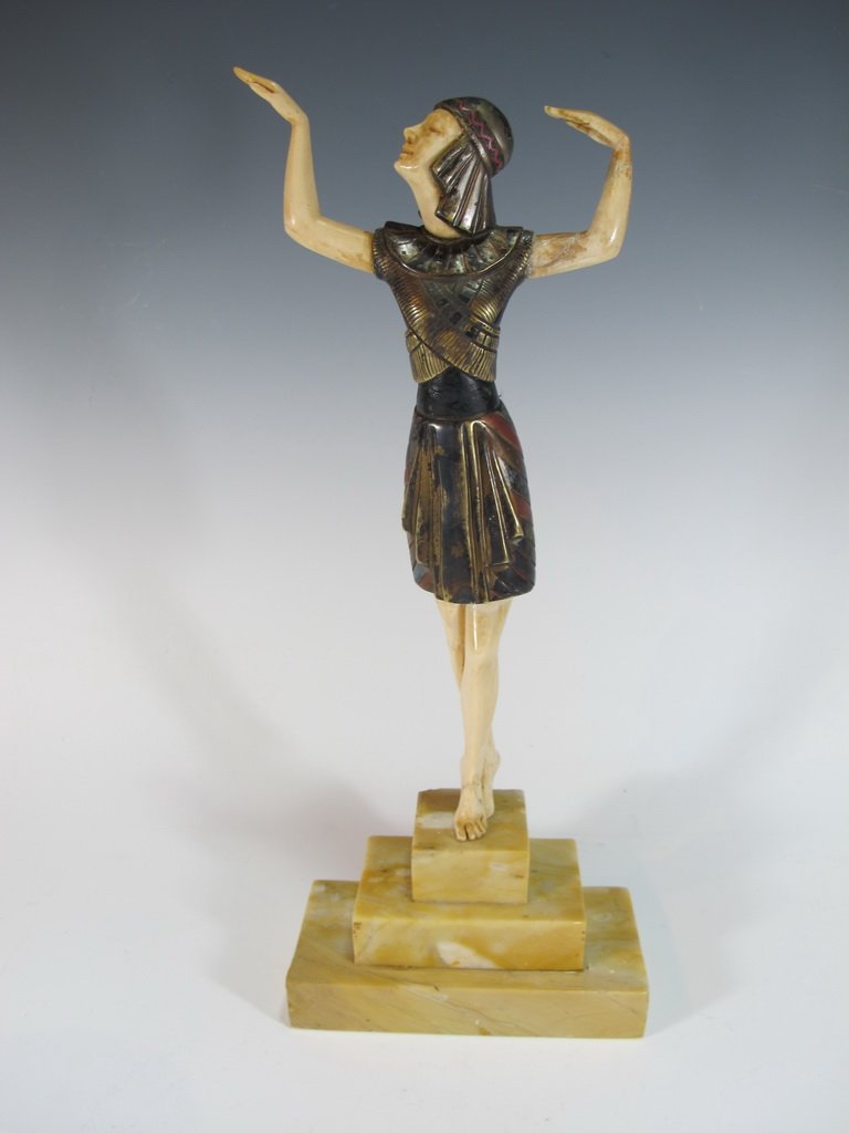 Roland PARIS (1894-1945) Orientalist bronze statue