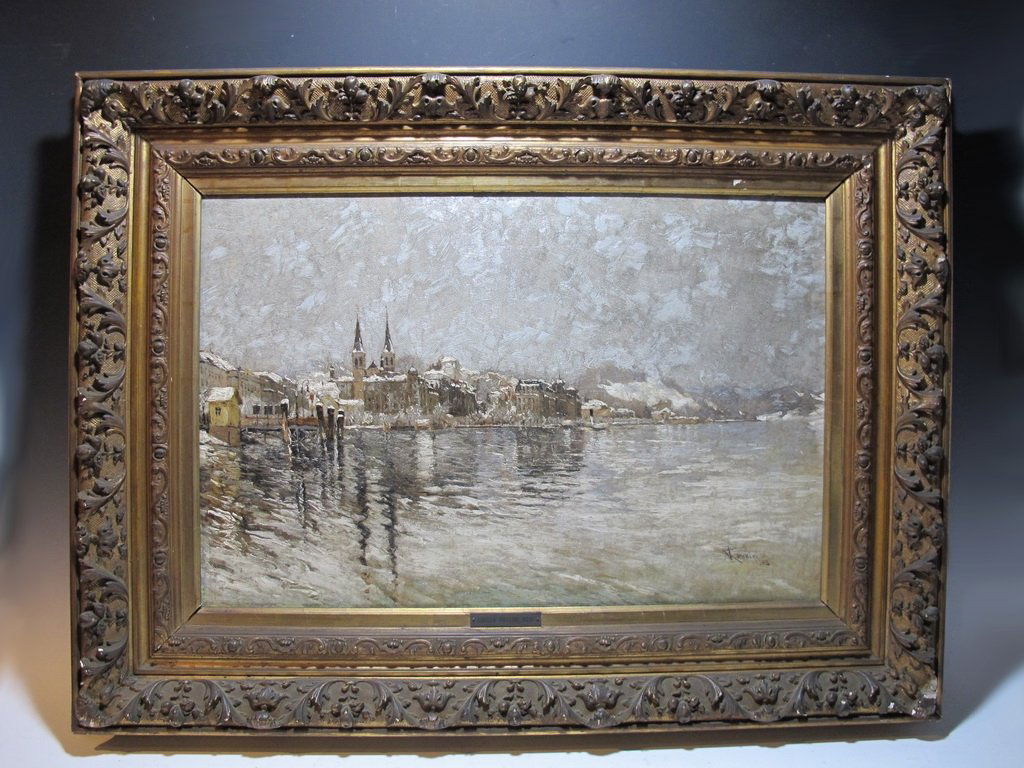 Angelo Rossini (1871 1939) Italian Artist Painting